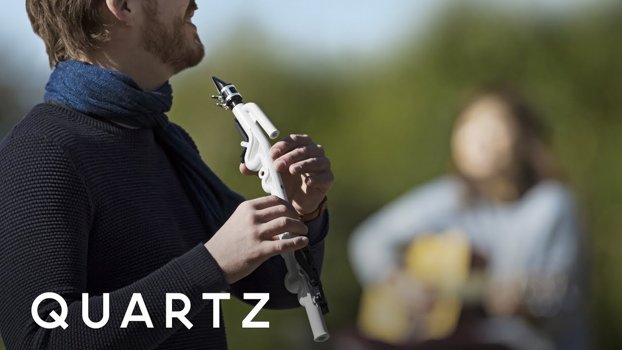 Instrument combines saxophone and recorder.
