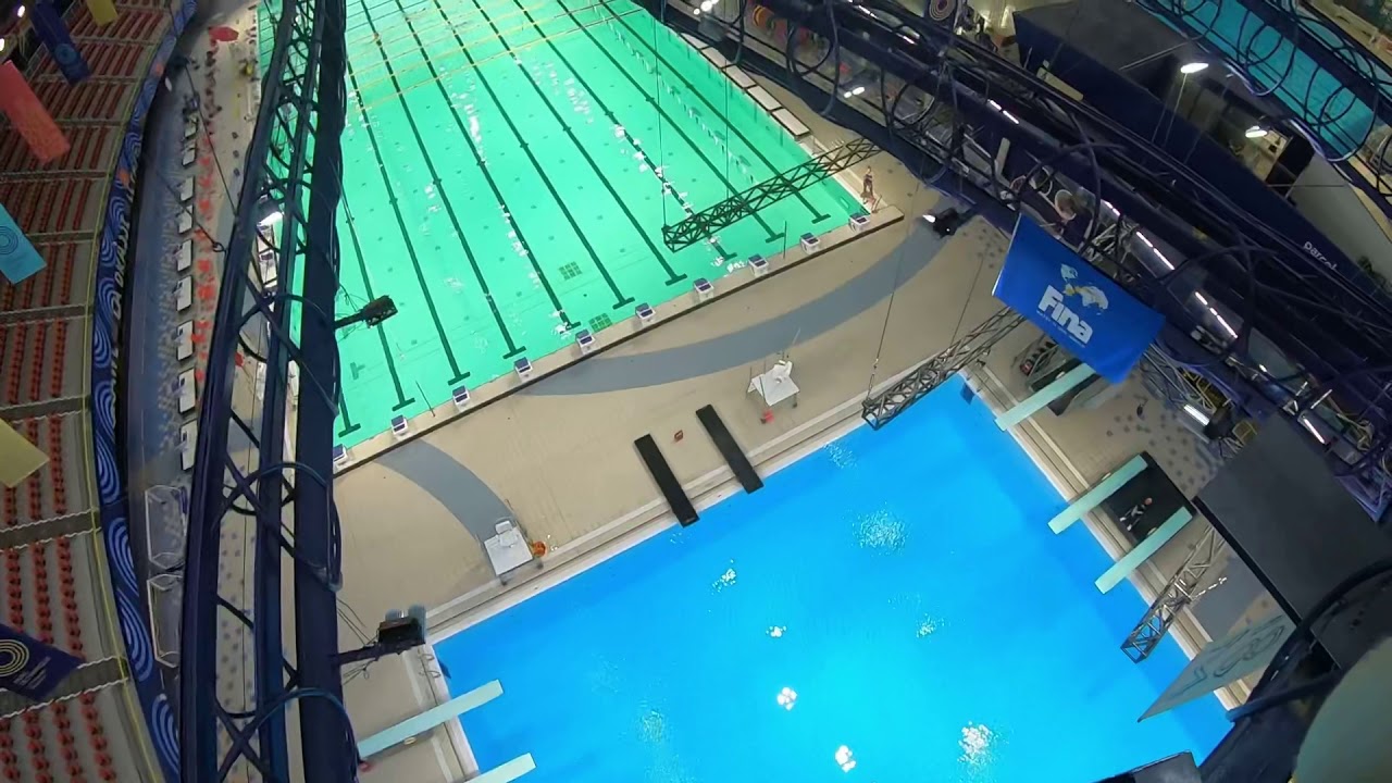 What diver sees during 20-meter drop.