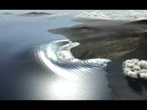 Terrifying tsunami simulation.