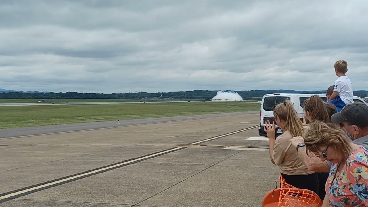 Amazing Blue Angels takeoff.