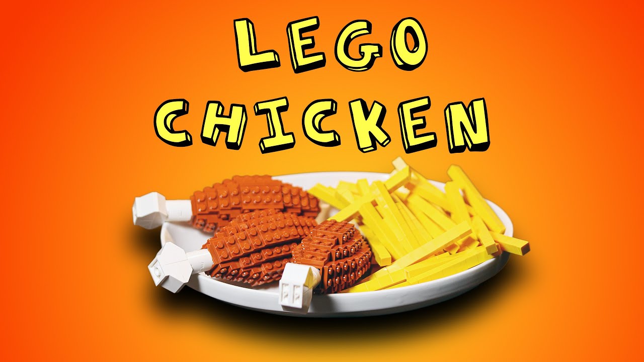 Enticing LEGO fried chicken and fries.