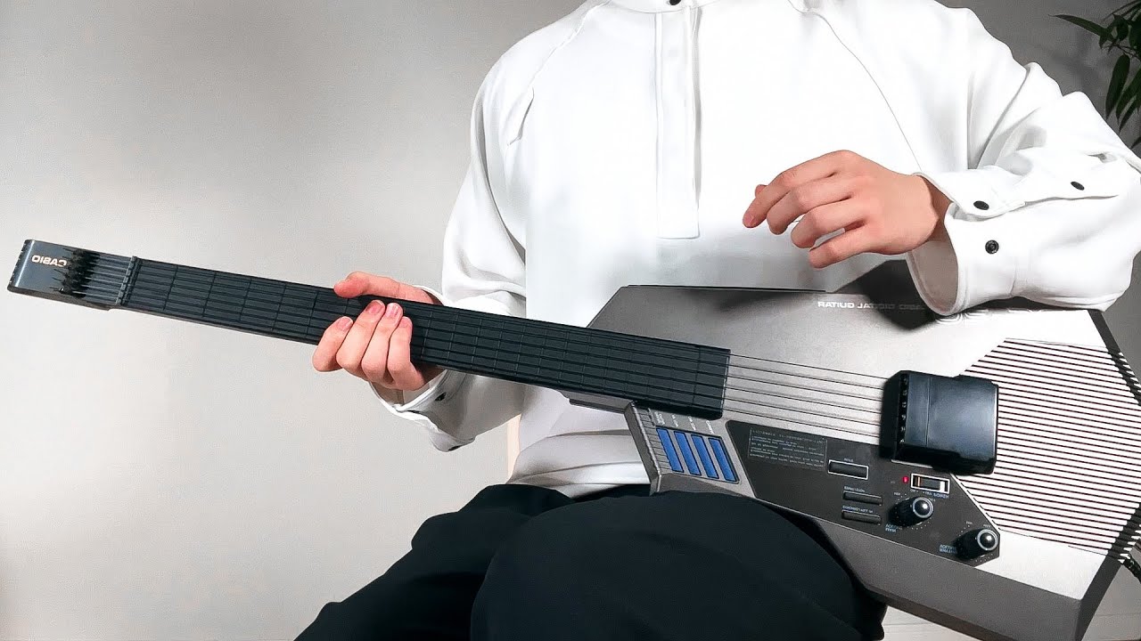 How the '80s imagined future guitars.