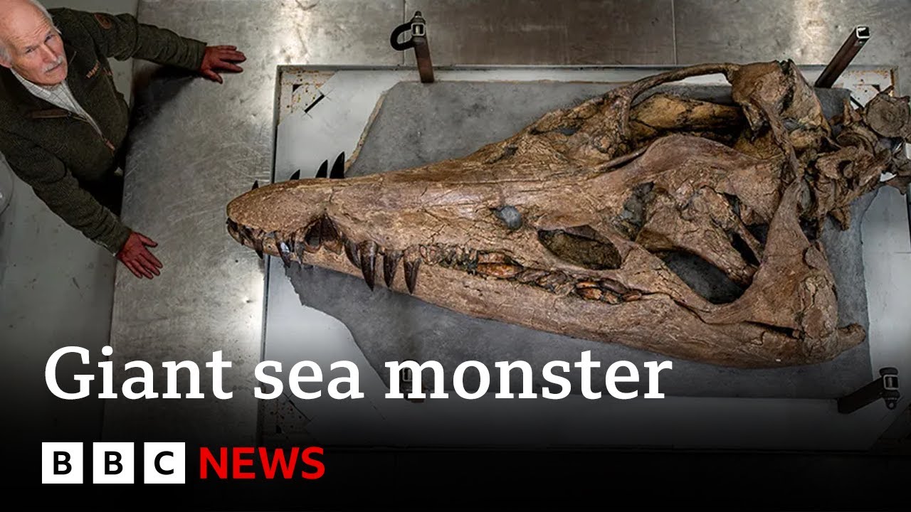 Giant sea monster unearthed in UK.