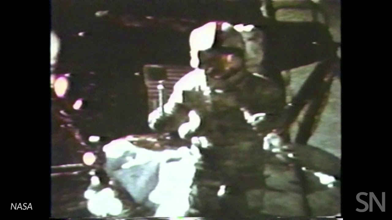 The feather hammer experiment on moon.