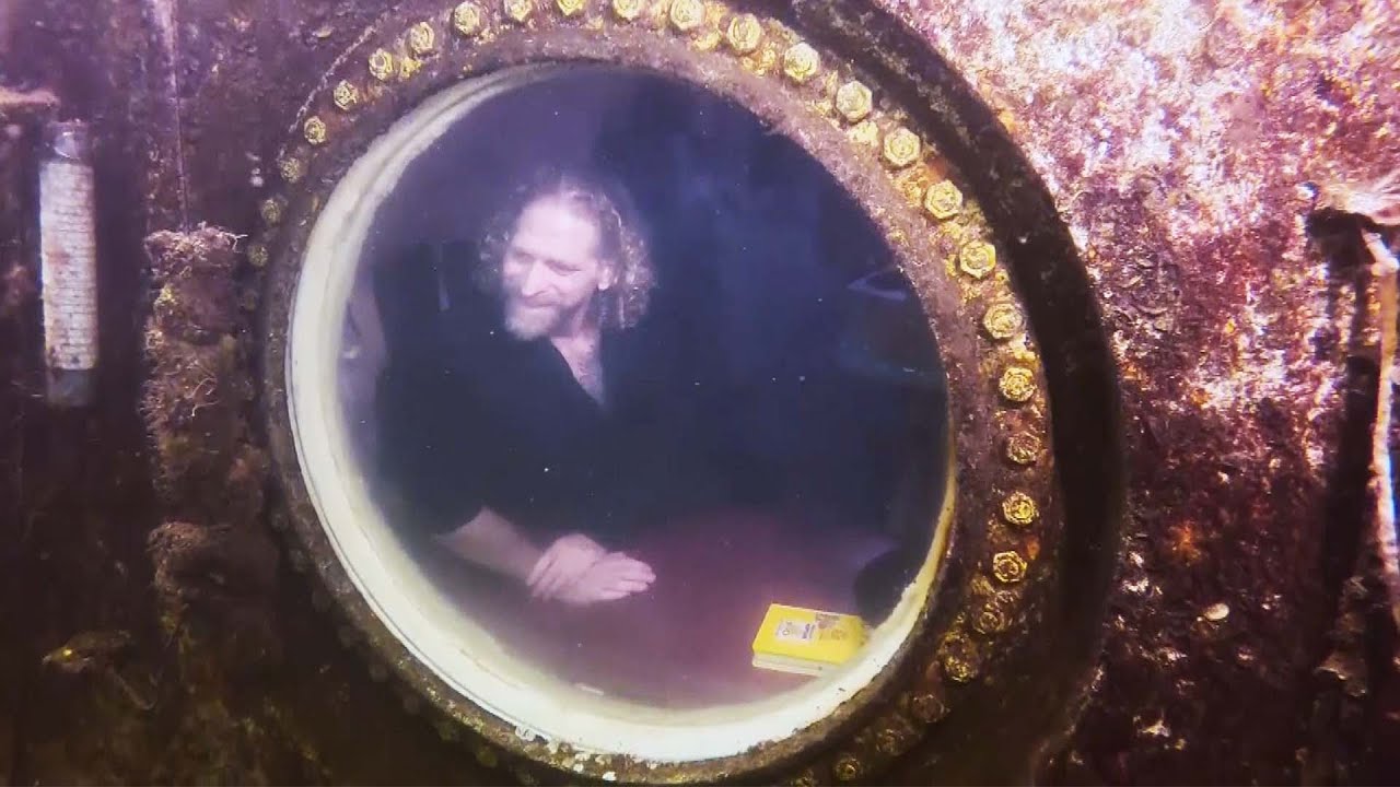 Man breaks record for longest time living underwater.