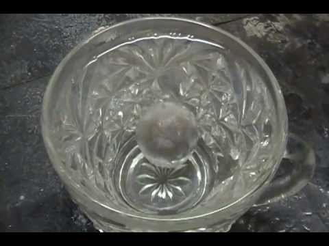 Red hot nickel dropped in hot water.