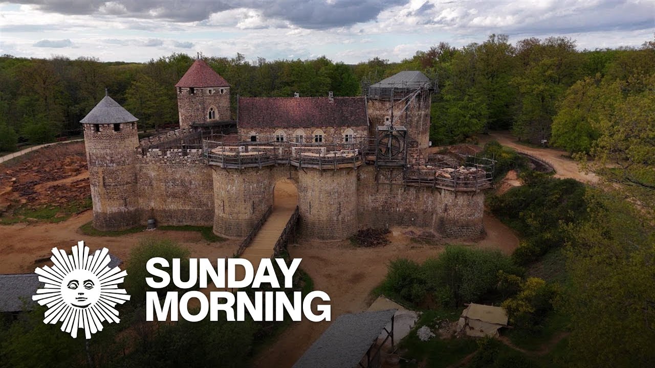 Castle construction using medieval methods.