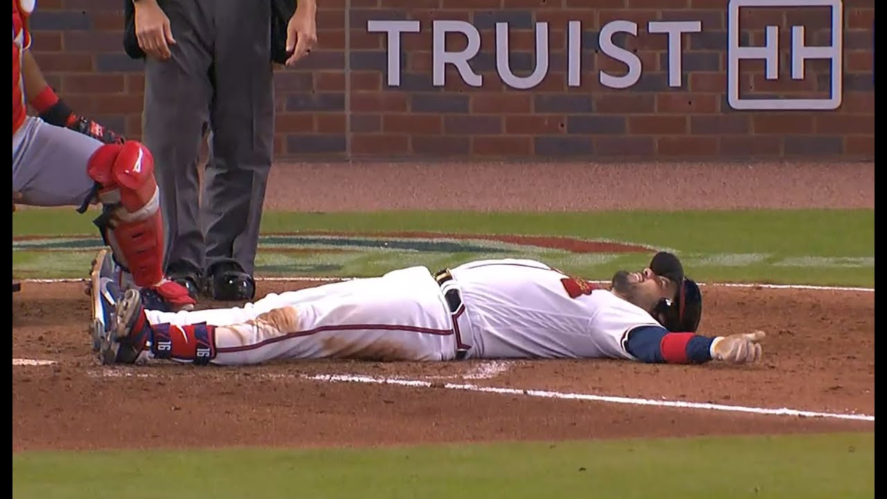 MLB pitcher hits former teammate and hilarity ensues.