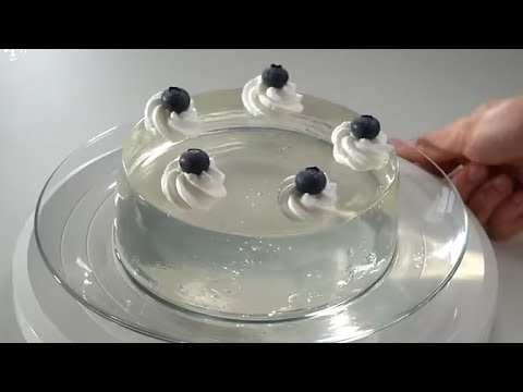 Sparkly transparent cake.