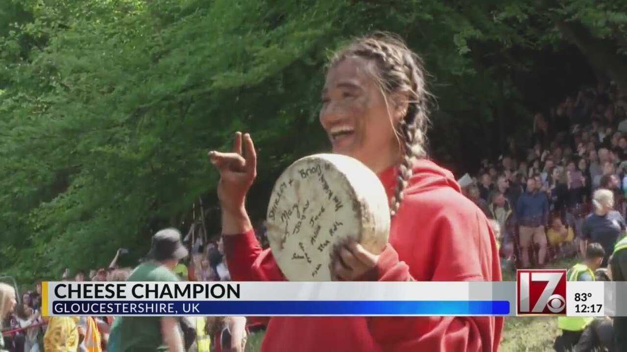 The cheese rolling champ of the world.