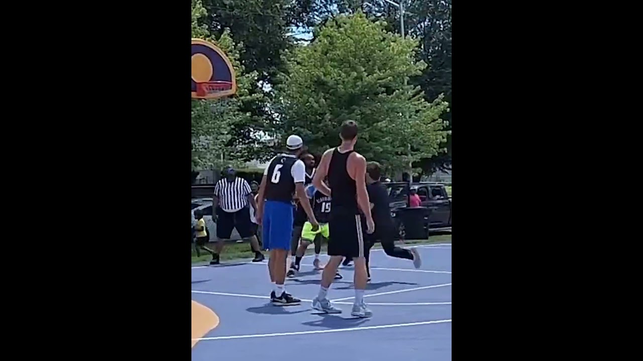 The Amish roll up to play some basketball.