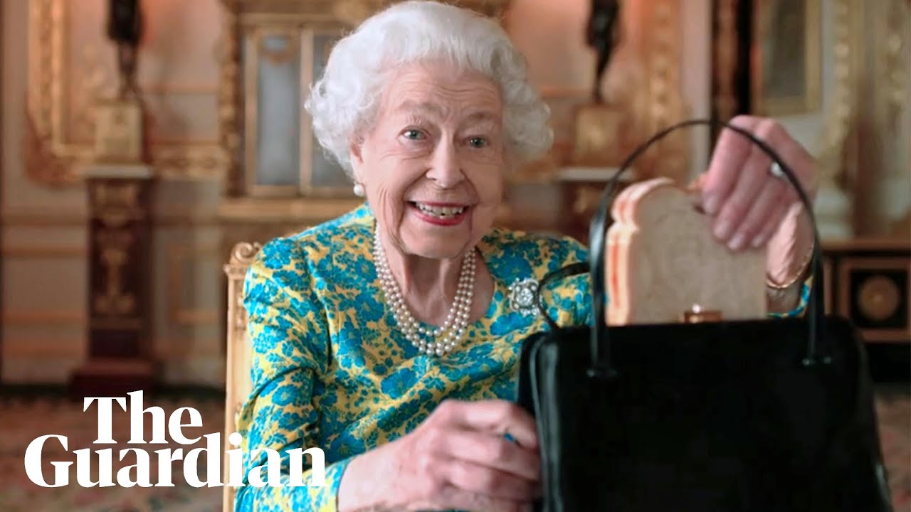 Queen Elizabeth jokes about her jubilee cake.