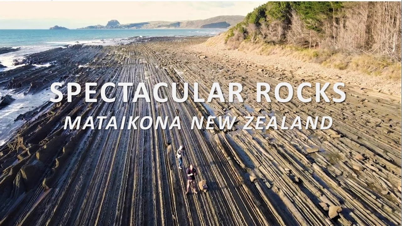 The spectacular rocks of Mataikona, New Zealand.