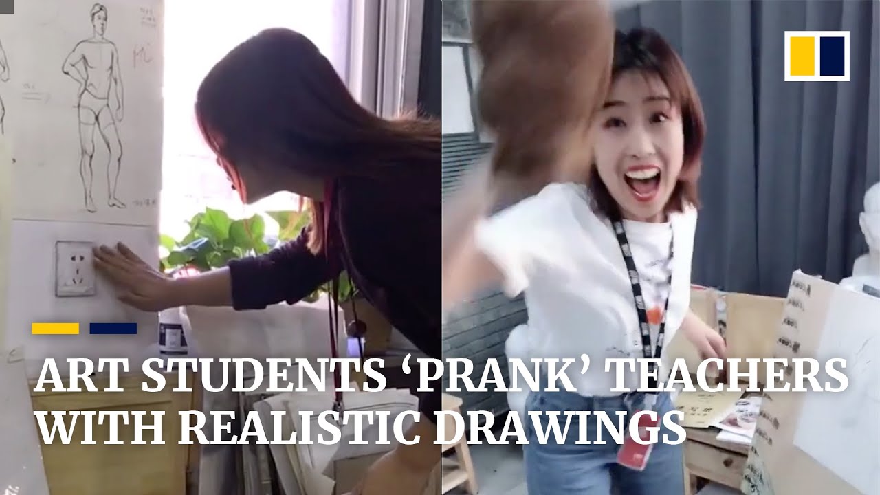 Art students pull epic pranks with realistic drawings.