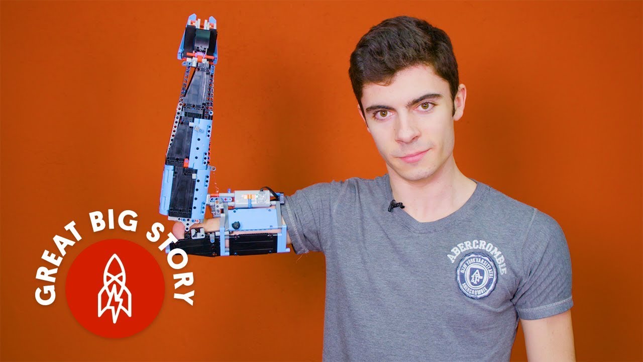 Prosthetic limb made of LEGOs.