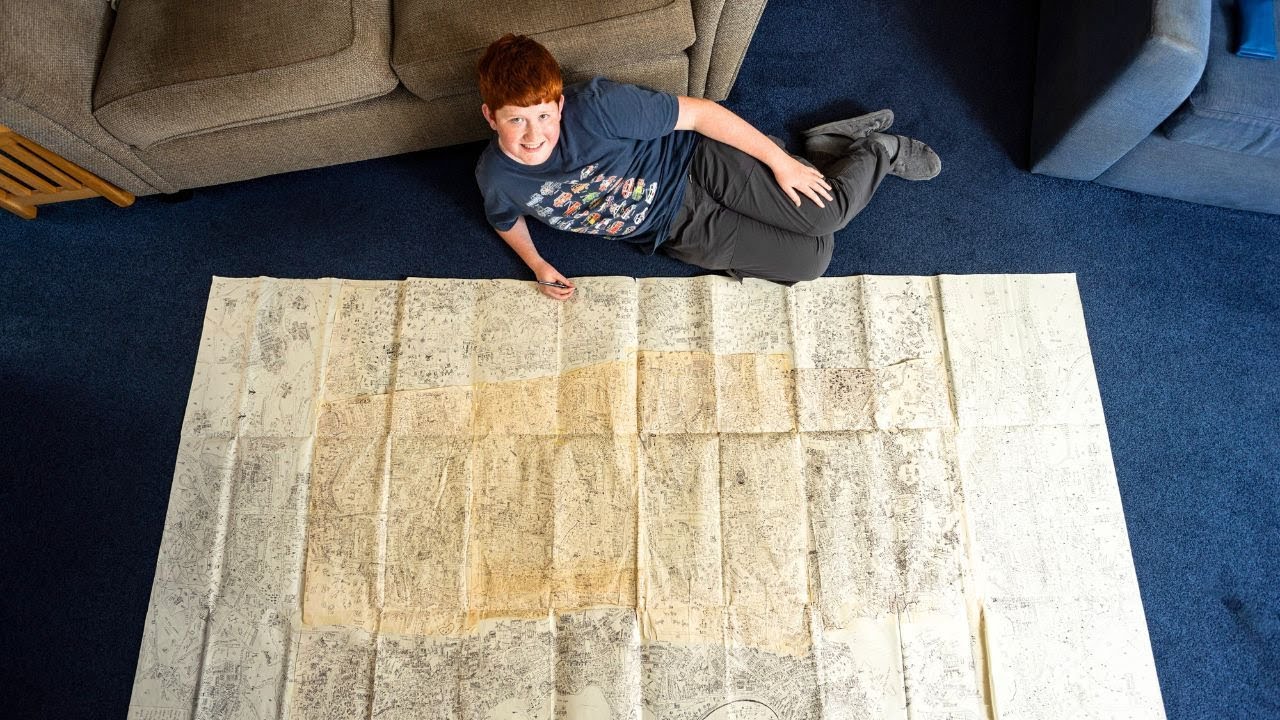 Teen spent seven years drawing detailed map.