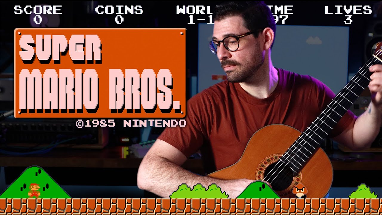 Classical guitar cover of Mario Bros. theme song.
