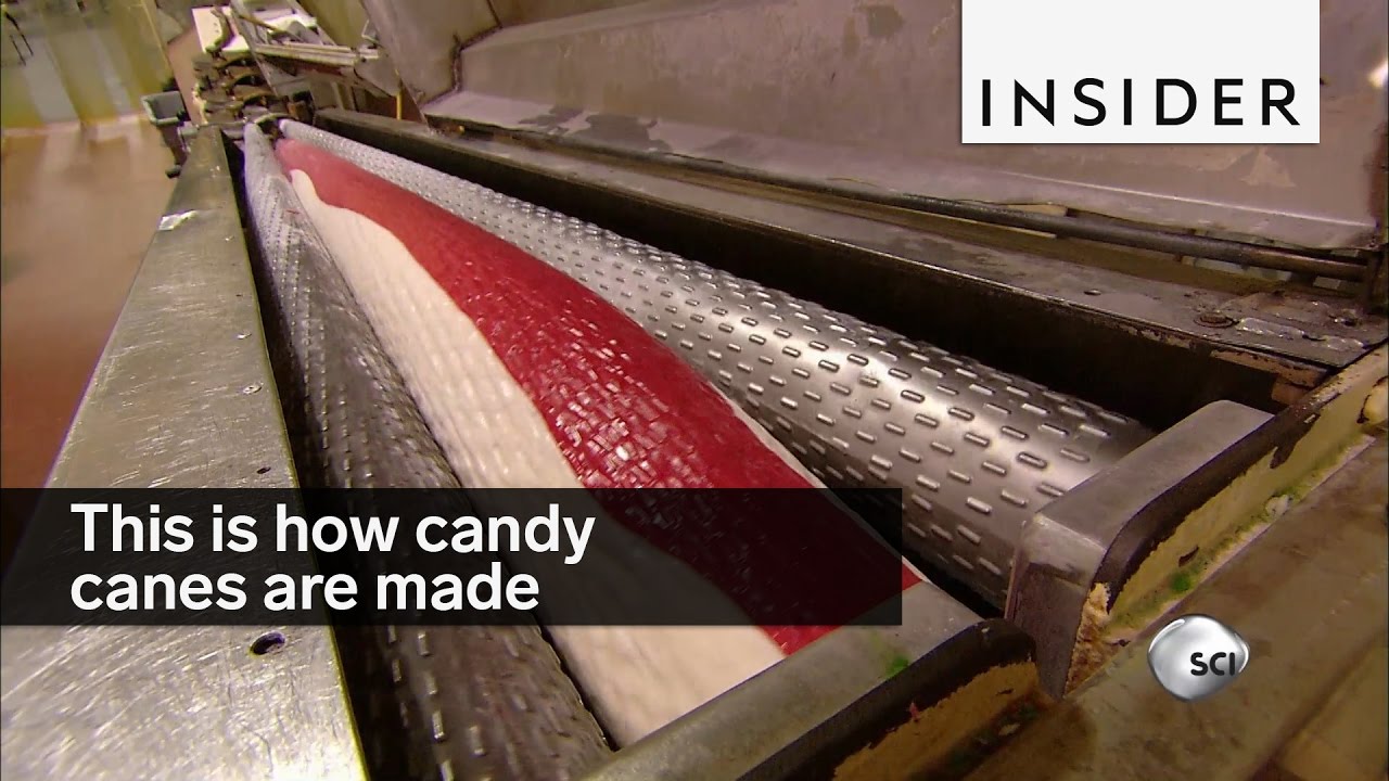 How candy canes are made.