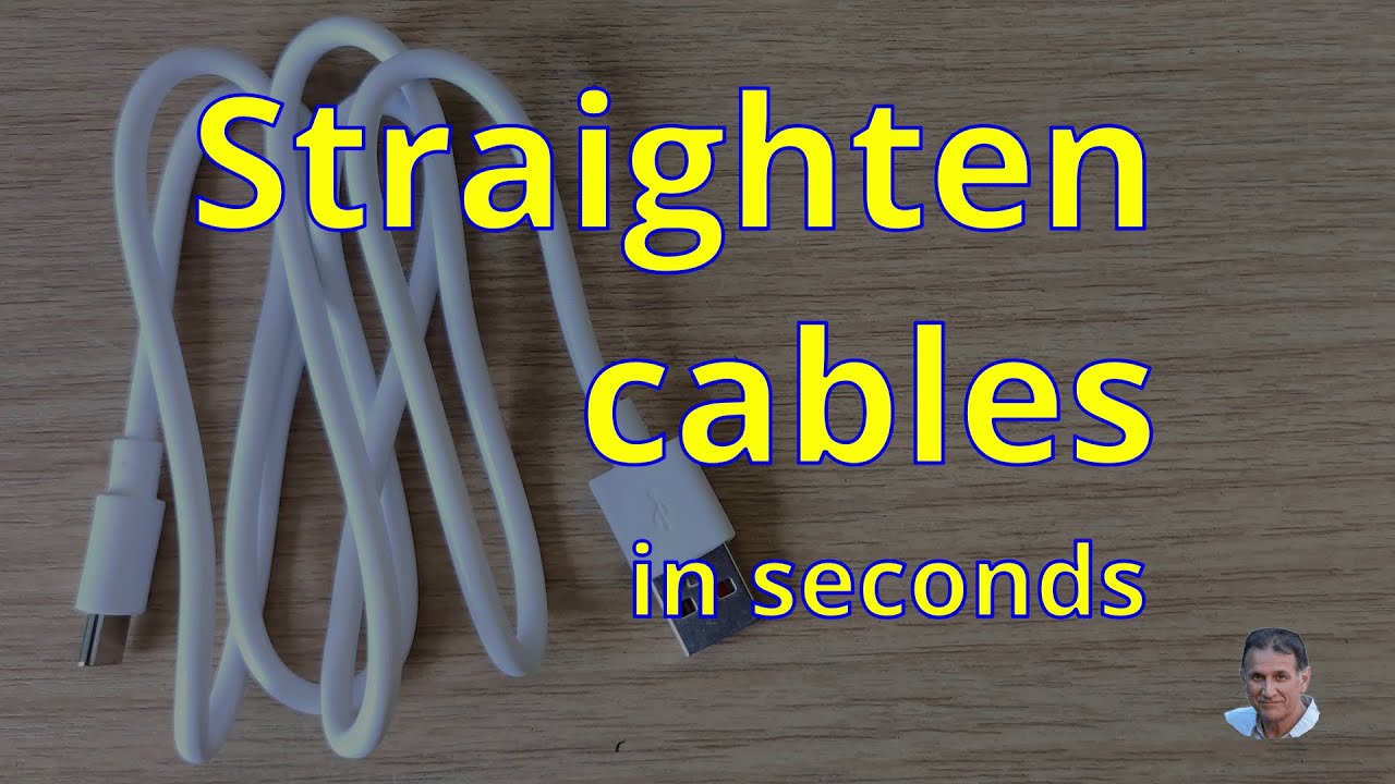 How to remove kinks from your cables.