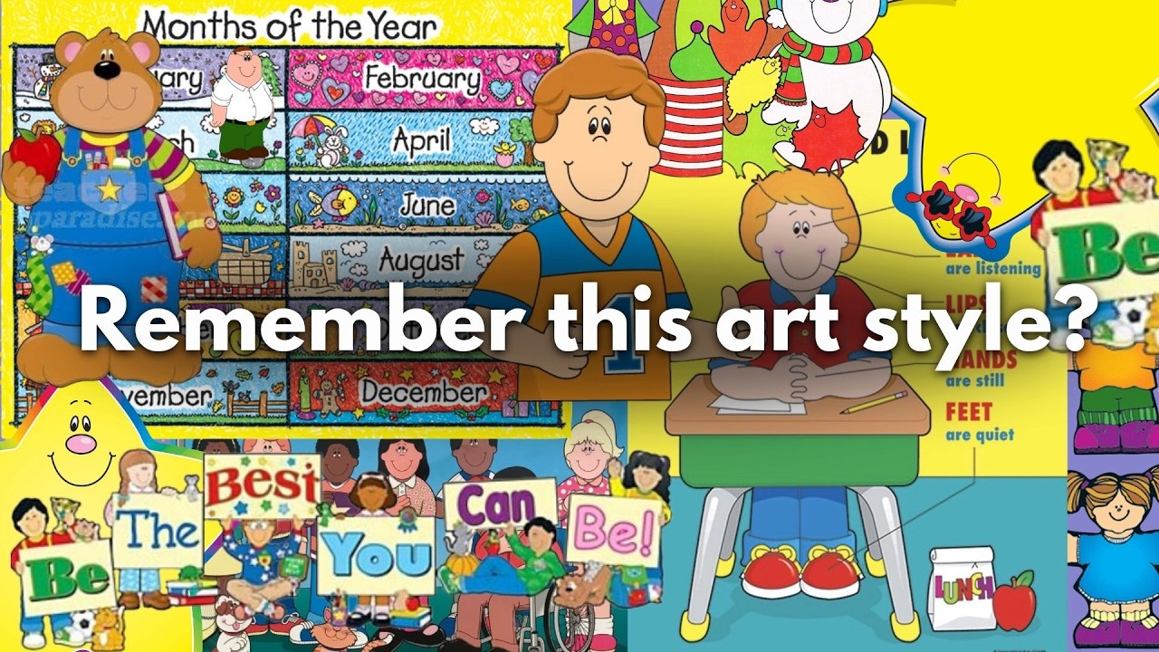 Remember this 90s classroom artwork?