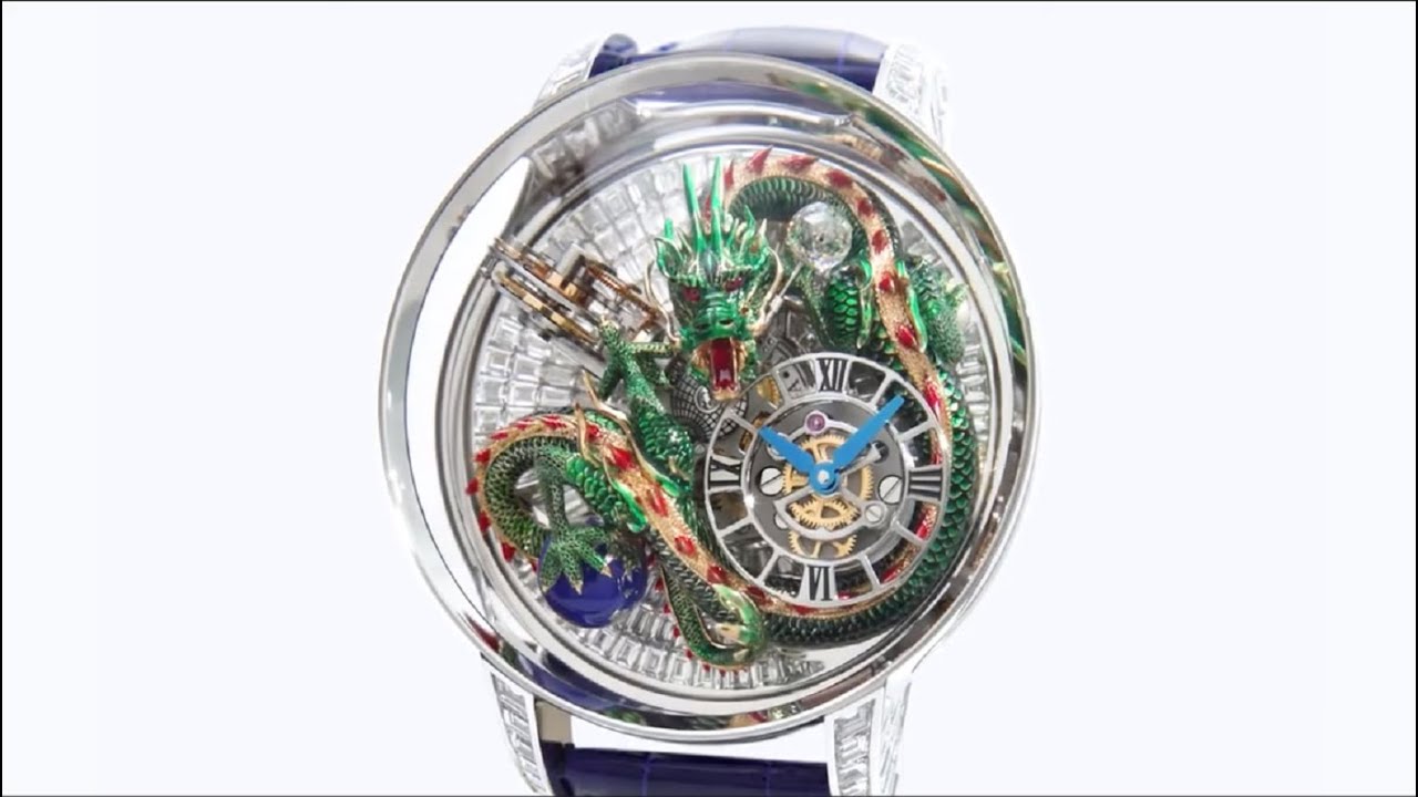 Jacob & Co. green dragon timepiece.
