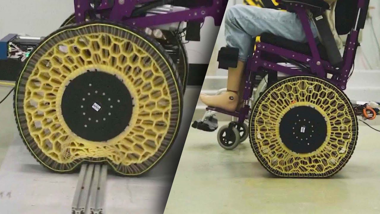 New wheel technology can climb stairs.