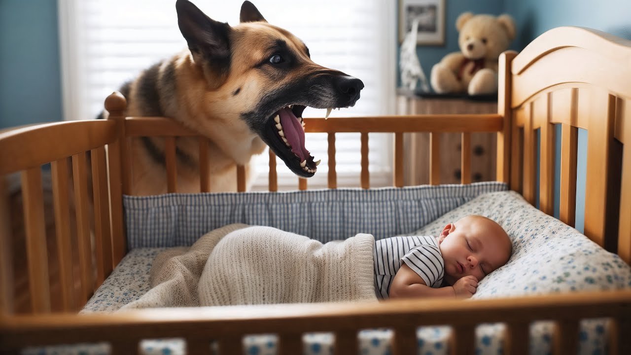 Shocking reason dog growled at baby.