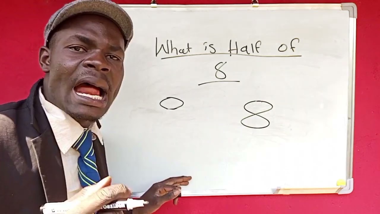 What is half of 8?